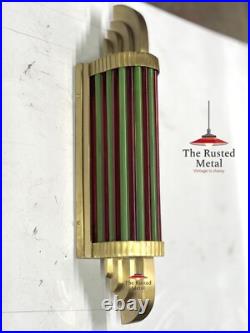 Art Deco Lamp » Brass Art Deco Wall Sconce Light Fixture with Glass ...